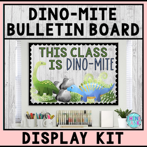 Dinosaur Bulletin Board - Etsy