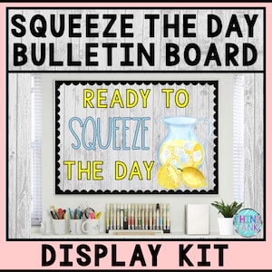 Printable Bulletin Board Display Kit - Teacher Bulletin Board – Squeeze ...