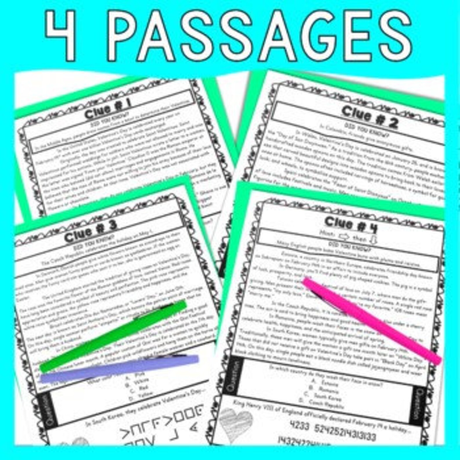 Valentine's Day Around the World ESCAPE ROOM Activity - February 14 ...