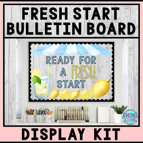 Lemon Classroom Bulletin Board Border Printable Bulletin - Etsy