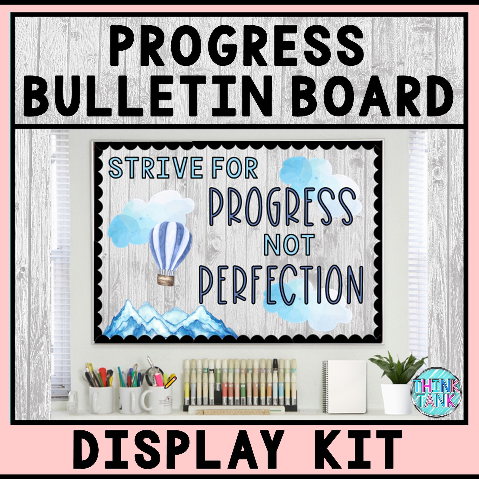 Printable Bulletin Board Display Kit Teacher Bulletin Board Strive for ...