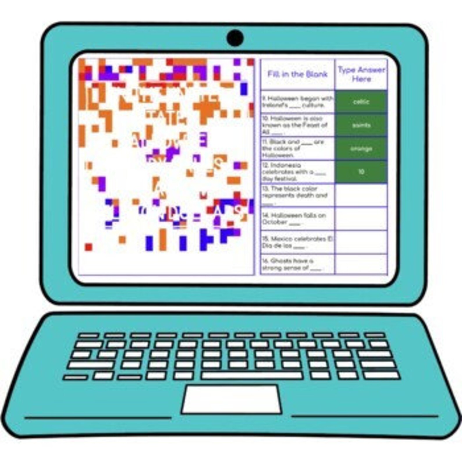 Halloween Secret Message Activity for Google Sheets™ - Etsy