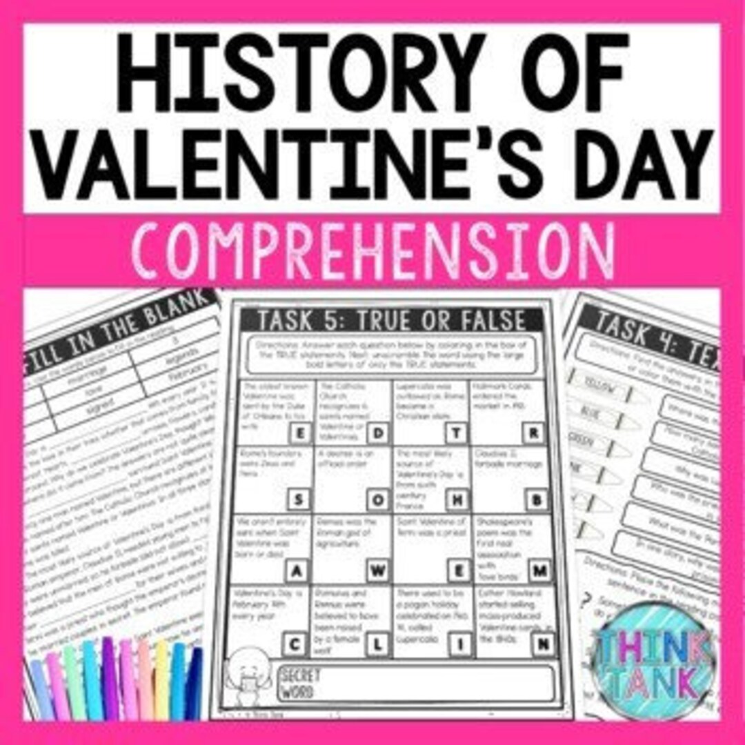 History of Valentine's Day Reading Comprehension Challenge - Close ...