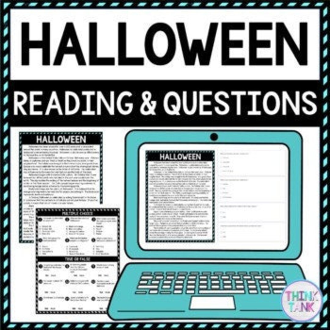 Halloween DIGITAL Reading Passage & Questions - Self Grading - Etsy