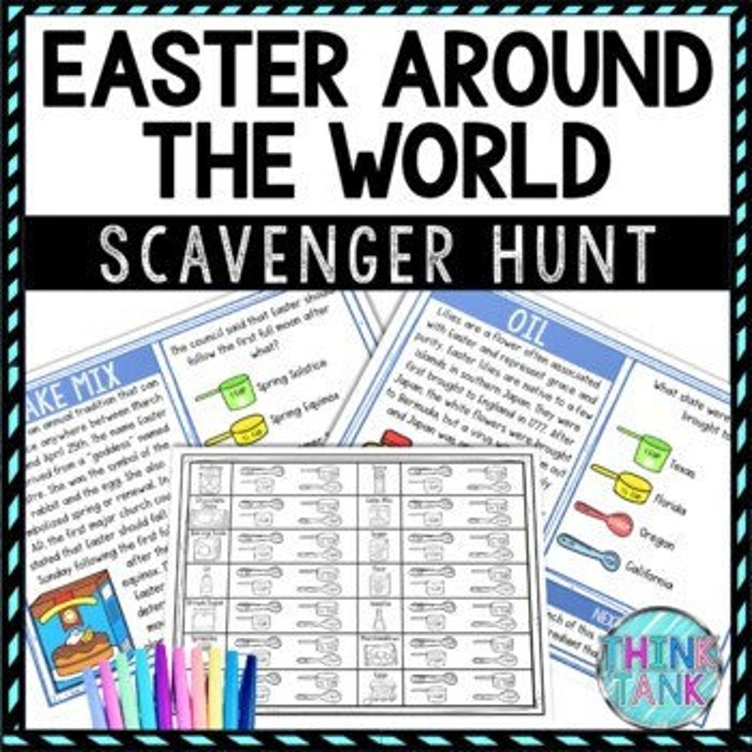 Easter Activity - Around the World - Scavenger Hunt Challenge - Gallery ...