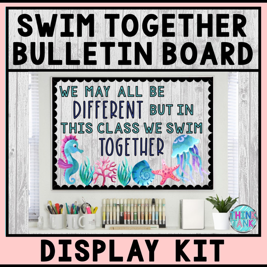 Printable Bulletin Board Display Kit - Teacher Bulletin Board – Swim ...