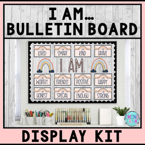 Boho Rainbow Theme Classroom Banner Printable Teacher Supply - Etsy