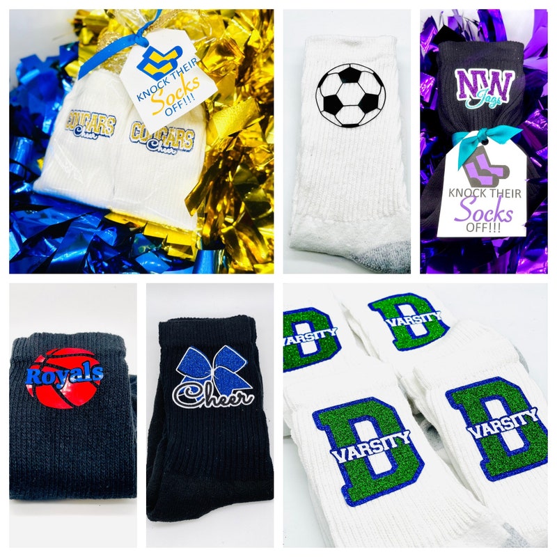 Cheer Socks - Etsy