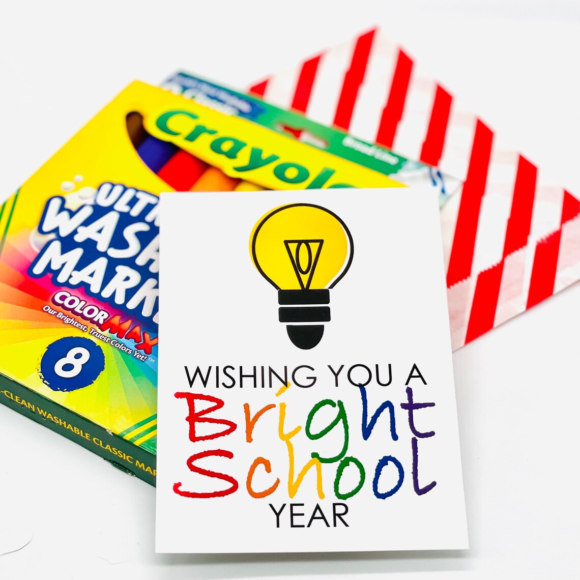 Teacher / School Staff Appreciation Message Cards Tags & - Etsy