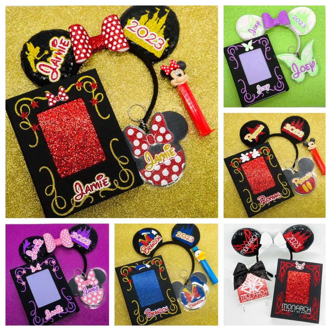 Disney Inspired Gift Set Personalized Ears Autograph Photo - Etsy