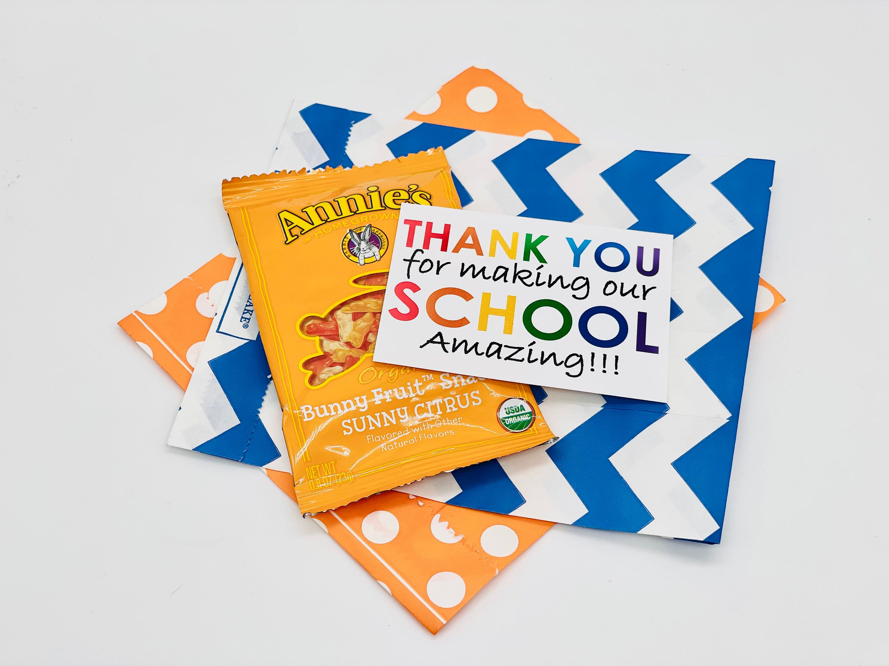 Teacher / School Staff Appreciation Message Cards Tags & - Etsy