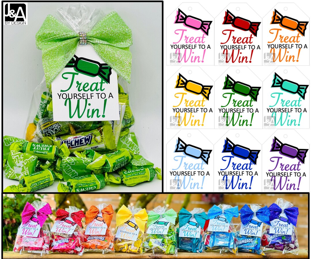 Treat Bag Tags, Labels & Inspirational Cards in Treat Yourself to a Win ...