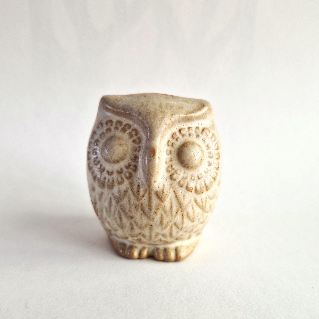 Pixie Workshop Owl, Prykernow Pottery, Cornwall. Midcentury Collectable ...
