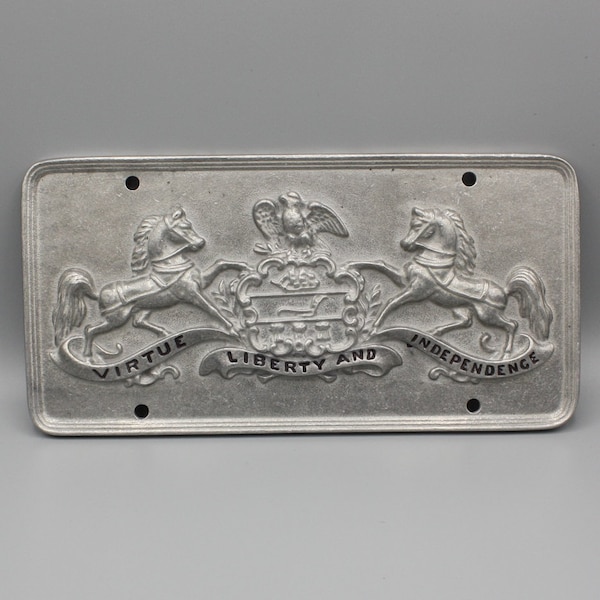 Pewter License Plate - Etsy