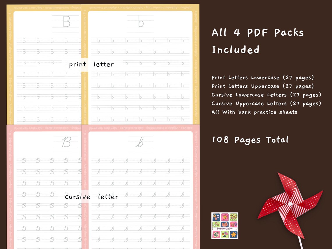 Printable Alphabet Tracing Sheets | Print & Cursive | Upper Lower Case ...