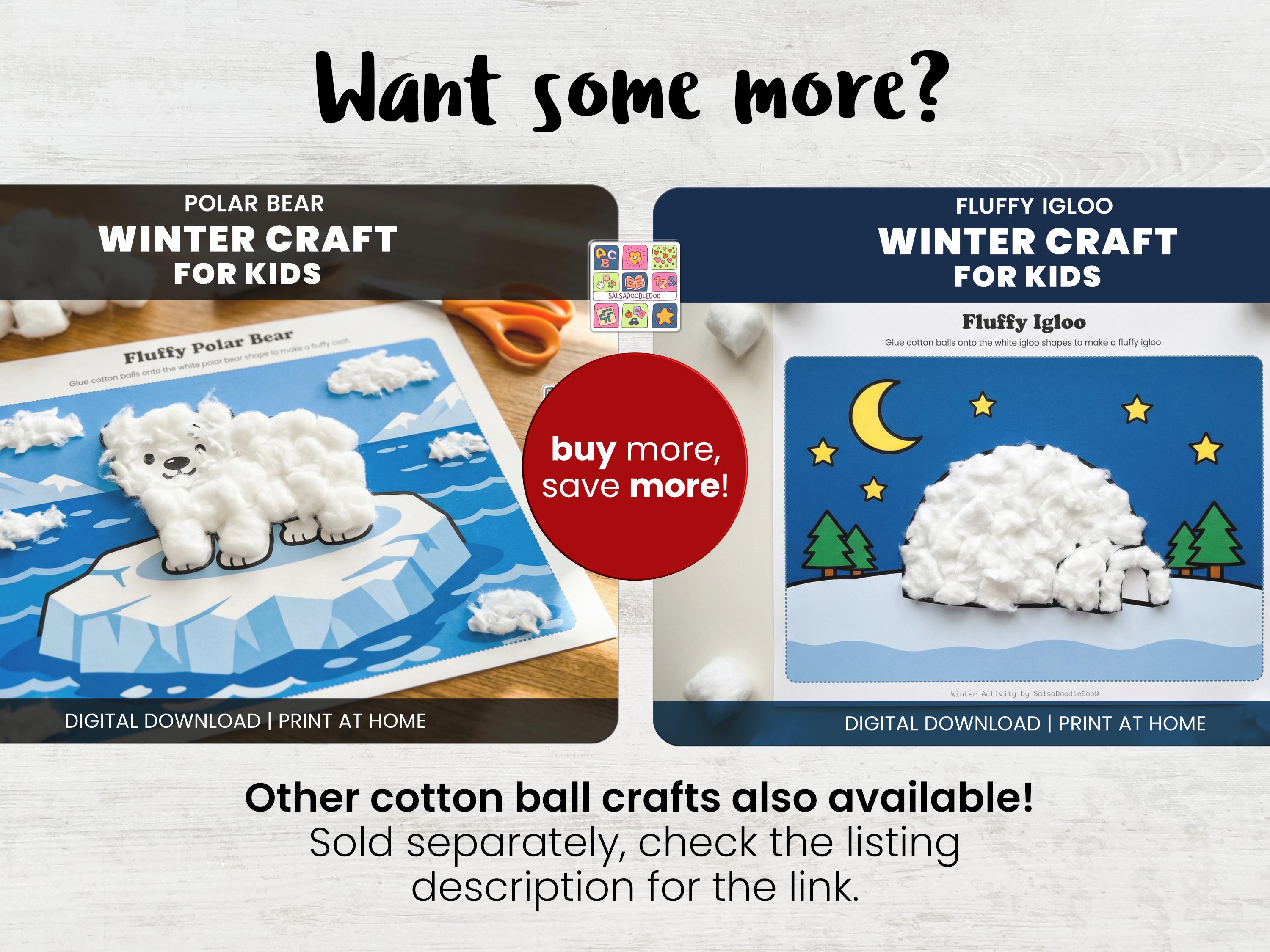 Snowy Tree Craft Activity for Kids | Winter Sensory Play With Cotton ...