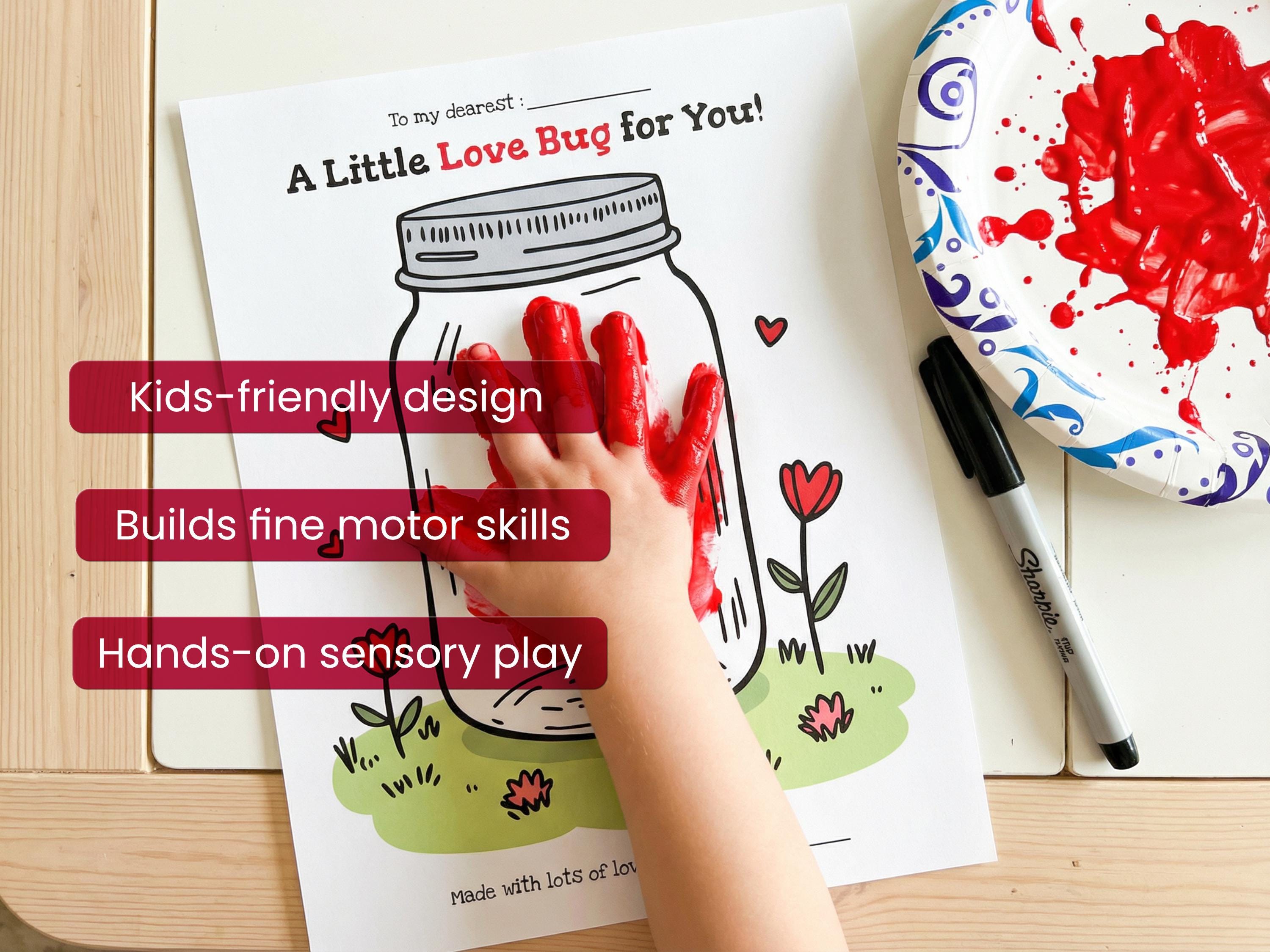 Love Bug Handprint Art Keepsake | Kids Sensory Craft for Mother's Day ...