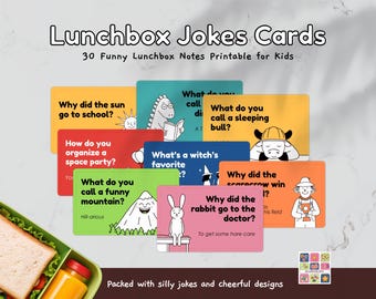 Printable Lunch Box Jokes for Kids - Etsy