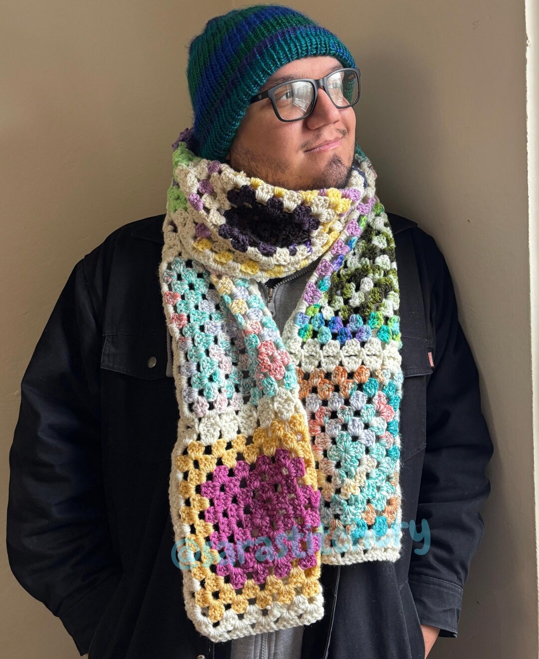 Scrap Scarves - A Granny Square Accessory! - Etsy