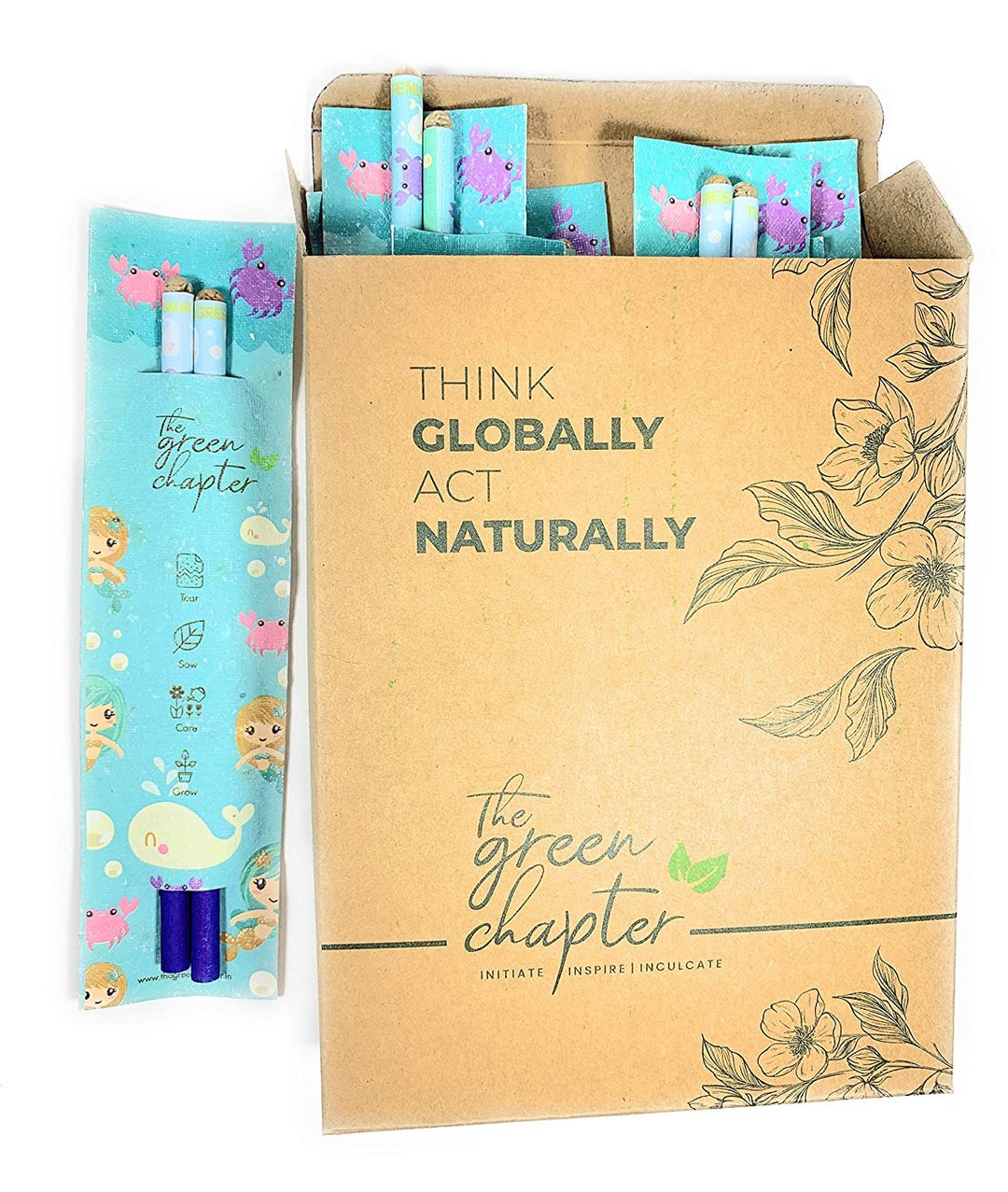 Zero Waste Gift Personalized Plantable Seed Pencils With Paper Sleeves ...