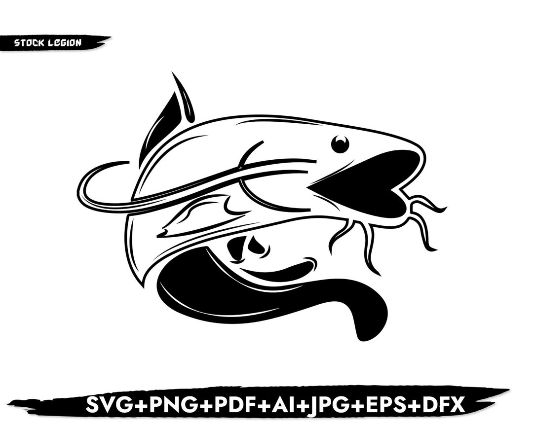 CATFISH SVG / Lake Svg / Fsh Svg / Hunting Svg / Fish Tank / - Etsy