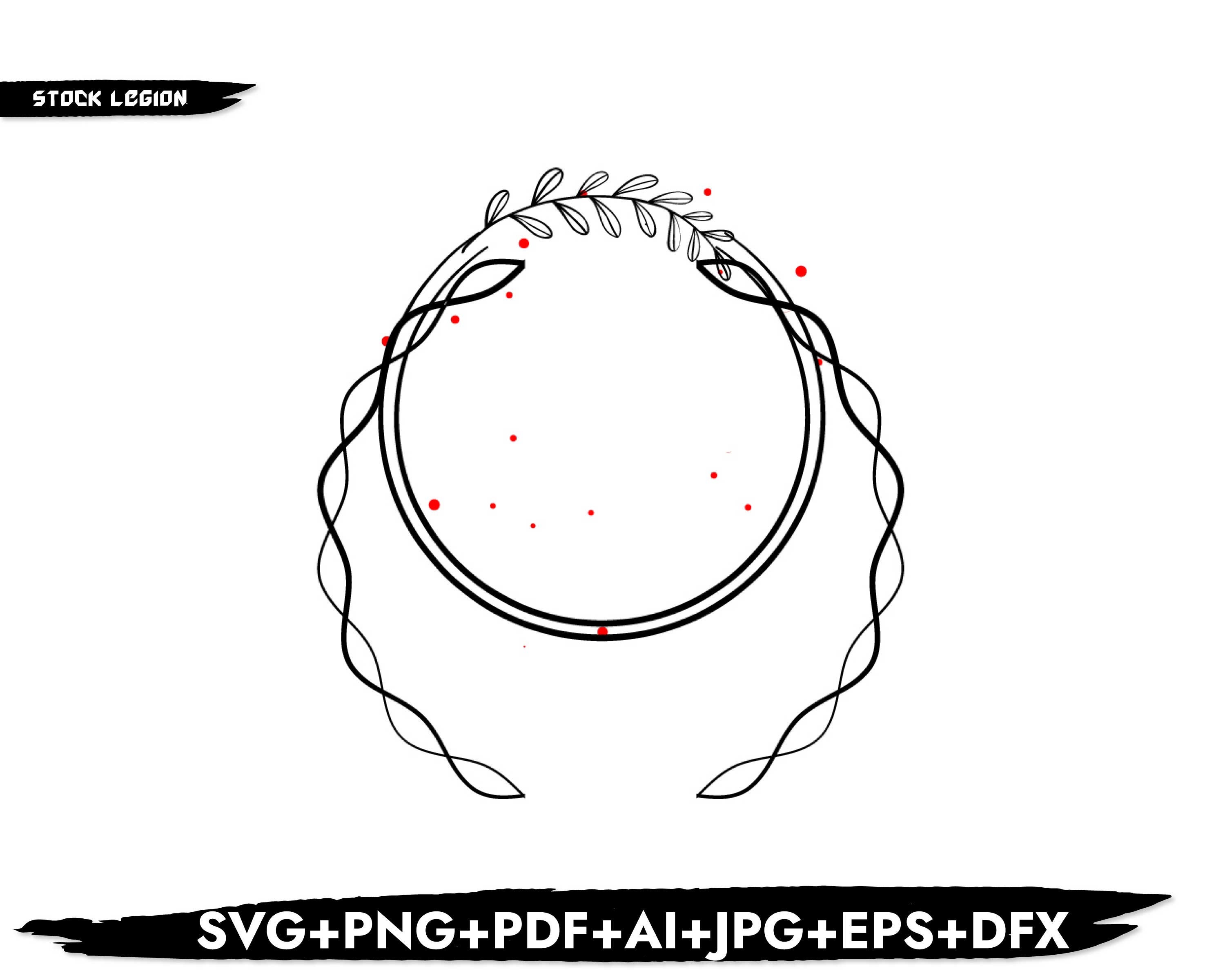 MONOGRAMS Svg / Circle Frame Svg / Circle Monogram Svg / Cutting Files ...