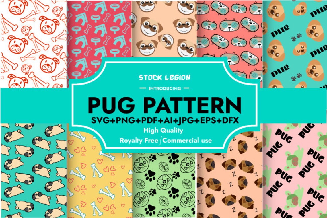 PUG DIGITAL Paperdog Digital Paperpug Svg Pug Paperdog - Etsy