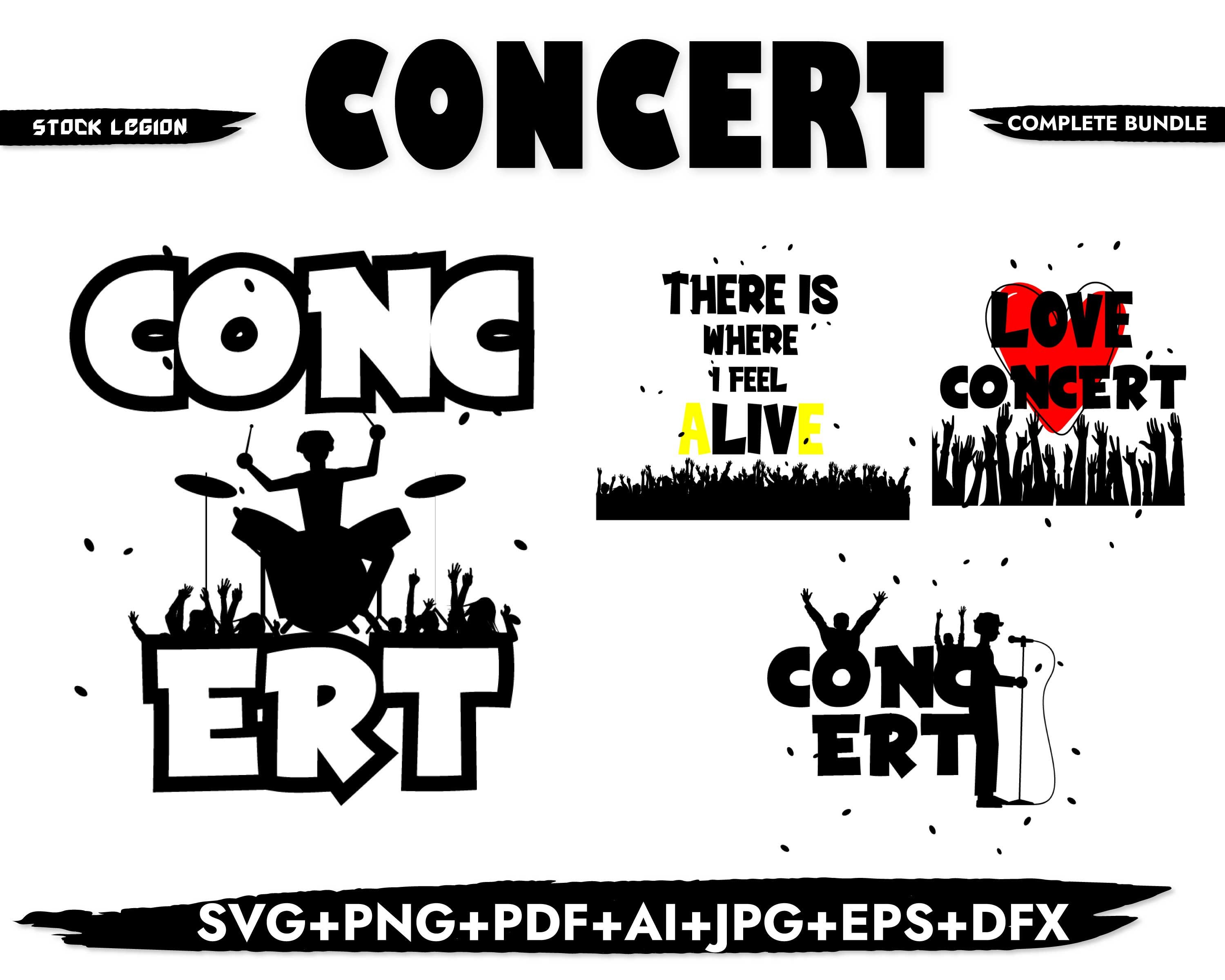 16 CONCERT SVG / Svg bundle / Microphone svg / Singer svg / | Etsy