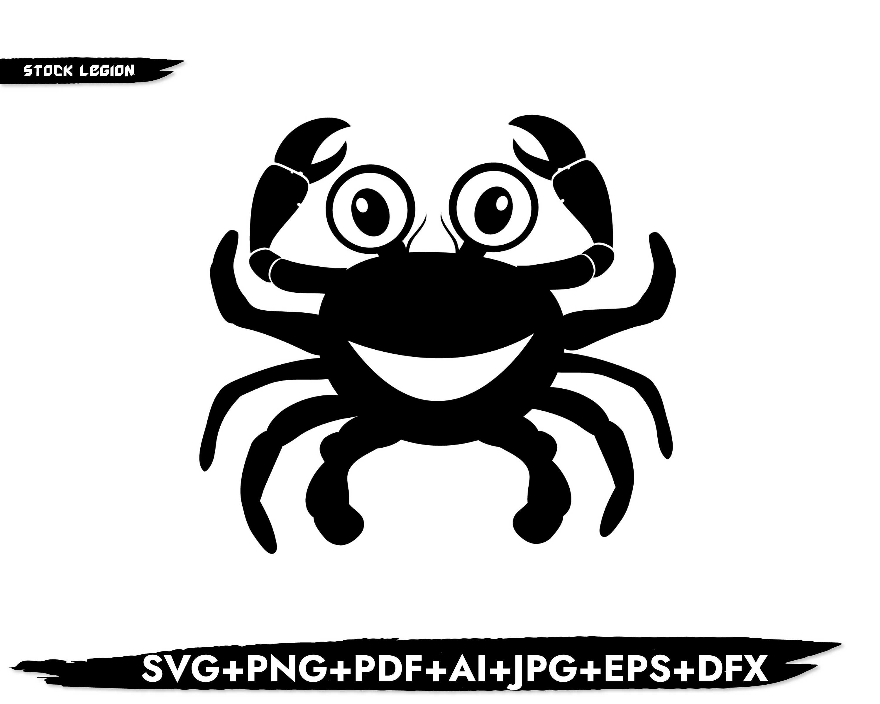 CRAB SVG Beach Svg Crab Decal Sea Animals Svg Salty Svg - Etsy