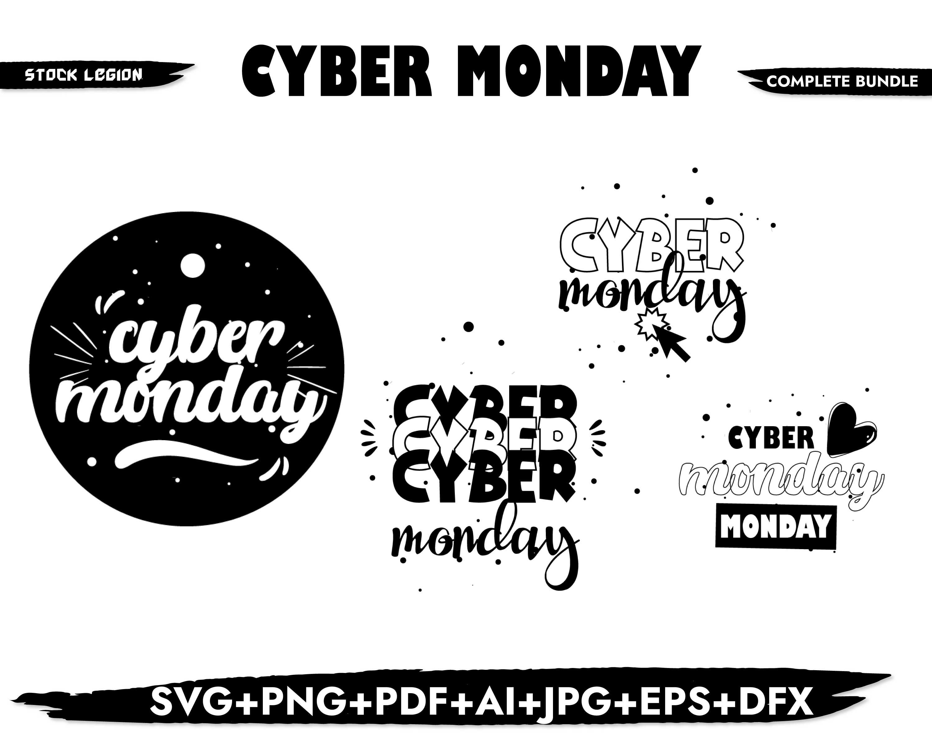 16 CYBER MONDAY SVG / Svg Bundle / Svg Designs / Sign Svg / Sale Svg ...