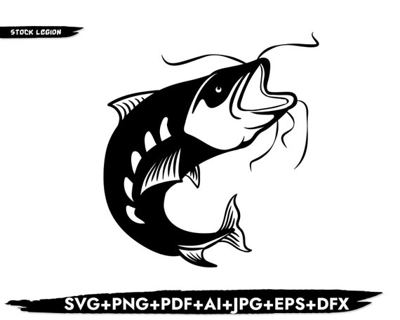 CATFISH SVG / Cricut Svg / Png / Pdf / Jpg / Dxf / Eps / Ai | Etsy