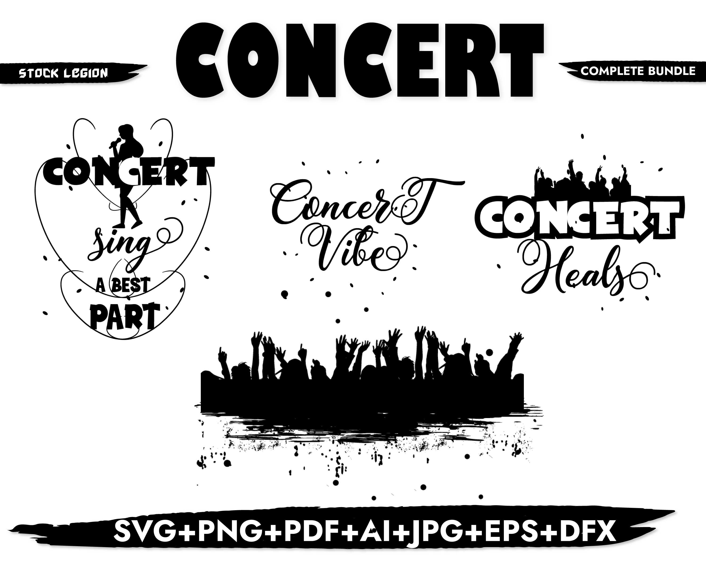 16 CONCERT SVG / Svg bundle / Microphone svg / Singer svg / | Etsy