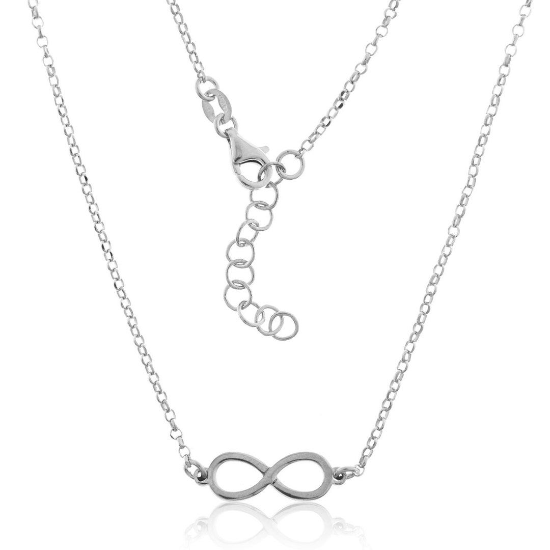 Silver Infinity Symbol Choker, Minimalist Style Necklace, Infinity With ...