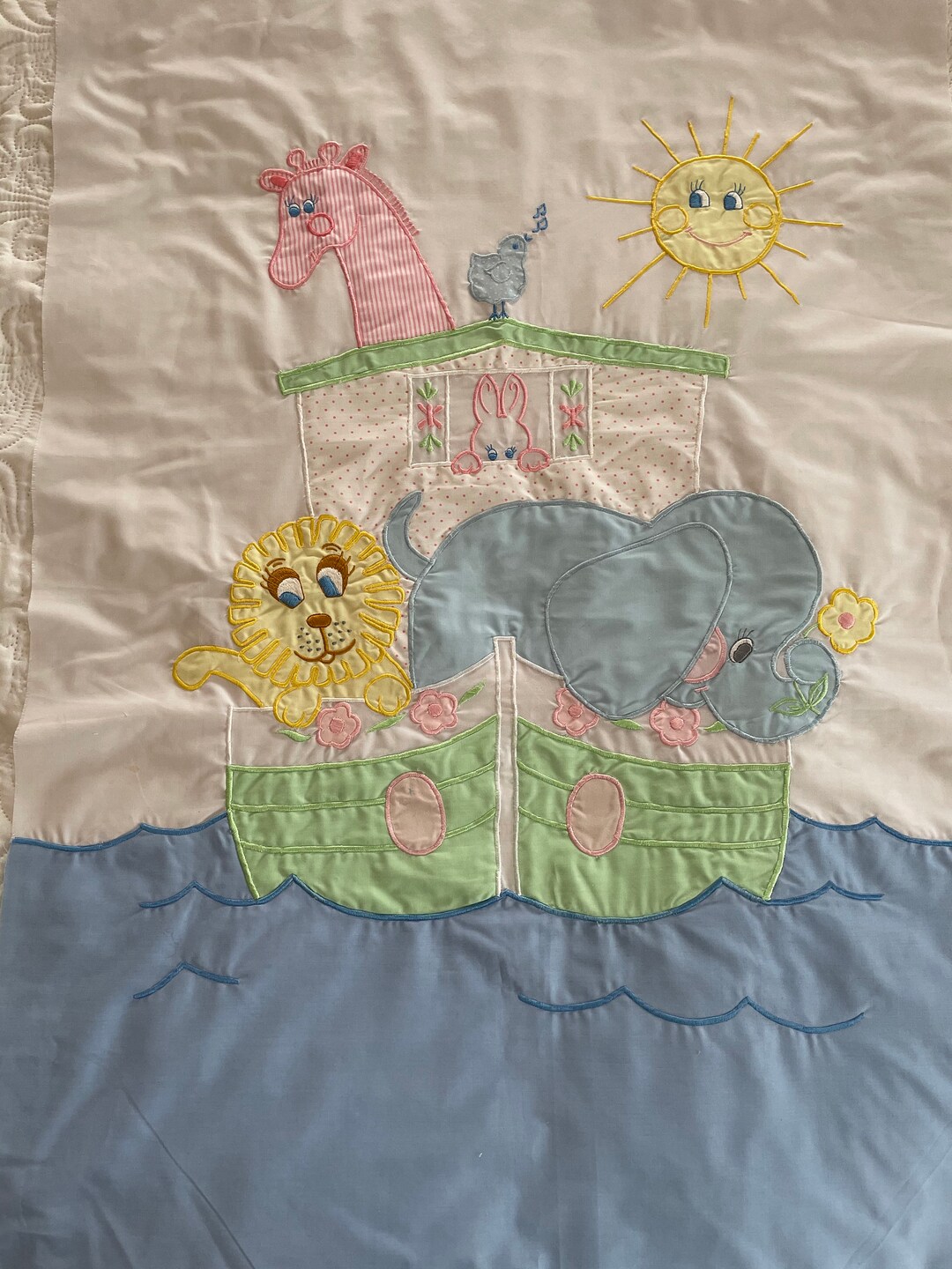 Noahs Ark Baby Cot Panel - Etsy