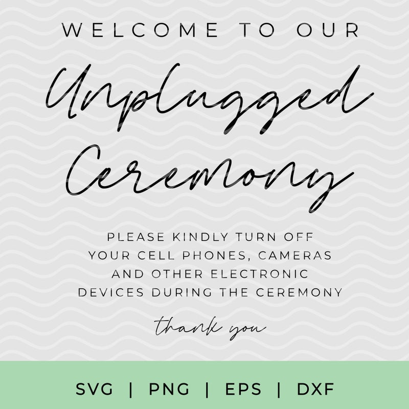 Unplugged Sign Svg - Etsy