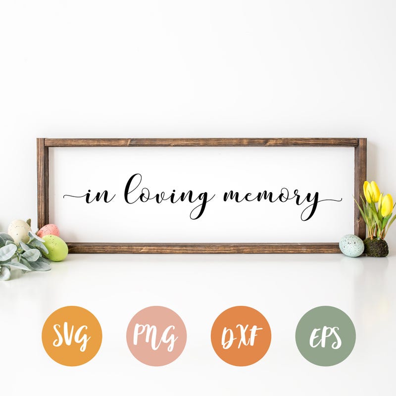 Memorial Table Svg - Etsy