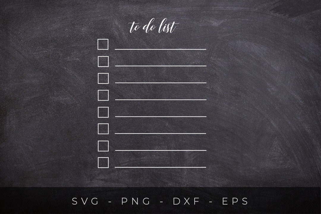 To Do List SVG to Do List Cut Files Planner Inserts Svg Cut - Etsy ...