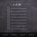 To Do List SVG to Do List Cut Files Planner Inserts Svg Cut | Etsy