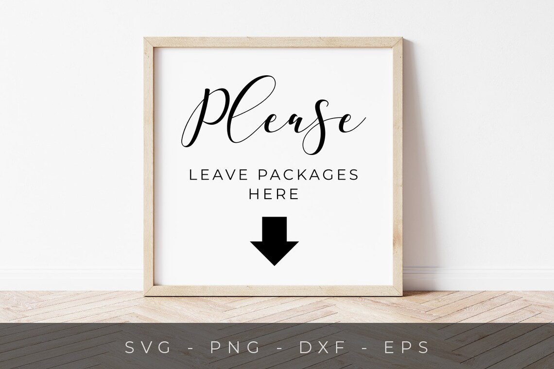 Package Delivery Signs SVG Bundle, Drop off Sign Svg Files for Cricut ...