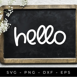 Hello SVG, Hello Cut File, SVG Files for Cricut, Hello Cutting File - Etsy