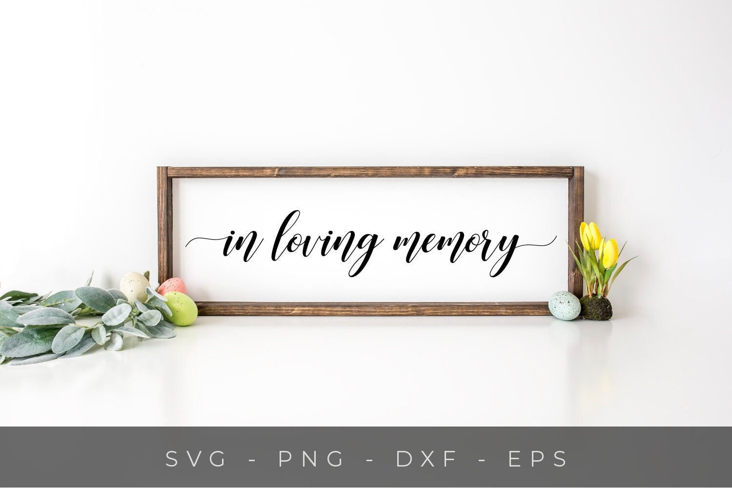 In Loving Memory SVG Memorial Svg Files Sympathy Svg Cut - Etsy