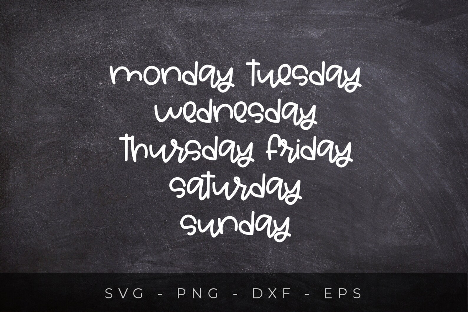 Days of the Week SVG Week Svg Cut Files Calendar Svg Days - Etsy