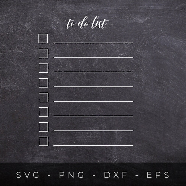 Erasable to Do List - Etsy