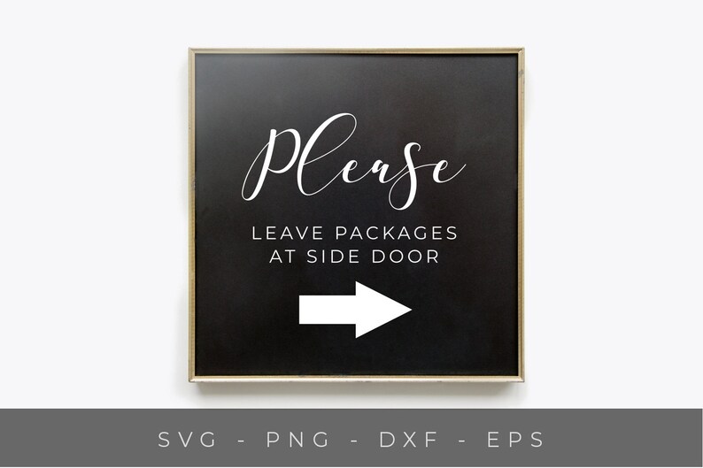Package Delivery Signs SVG Bundle Drop off Sign Svg Files for - Etsy