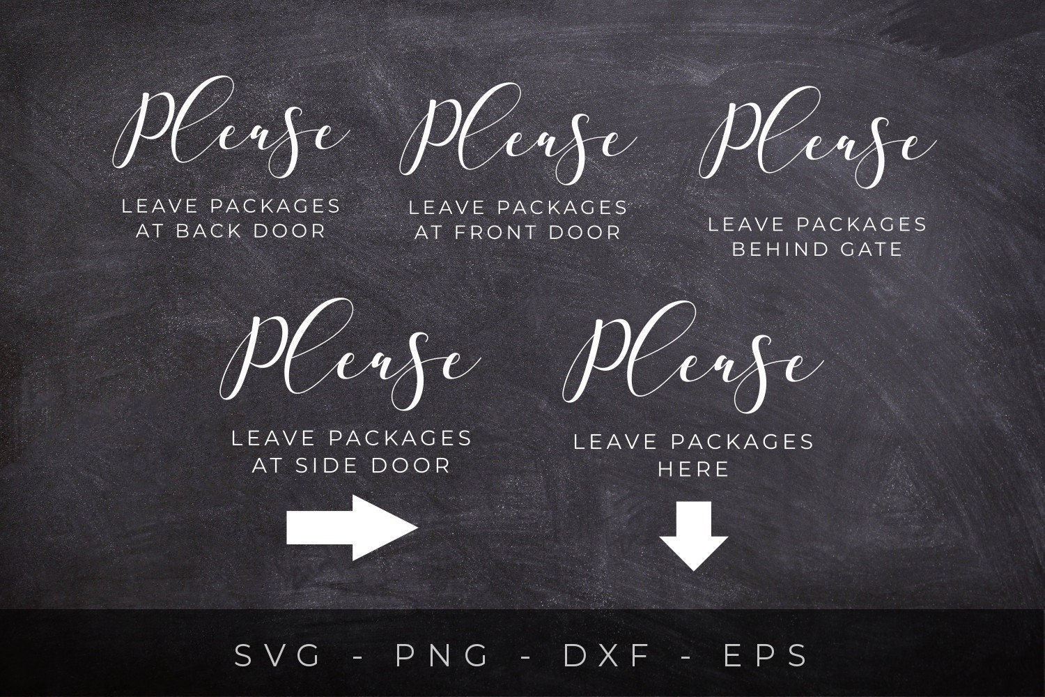 Package Delivery Signs SVG Bundle, Drop off Sign Svg Files for Cricut ...