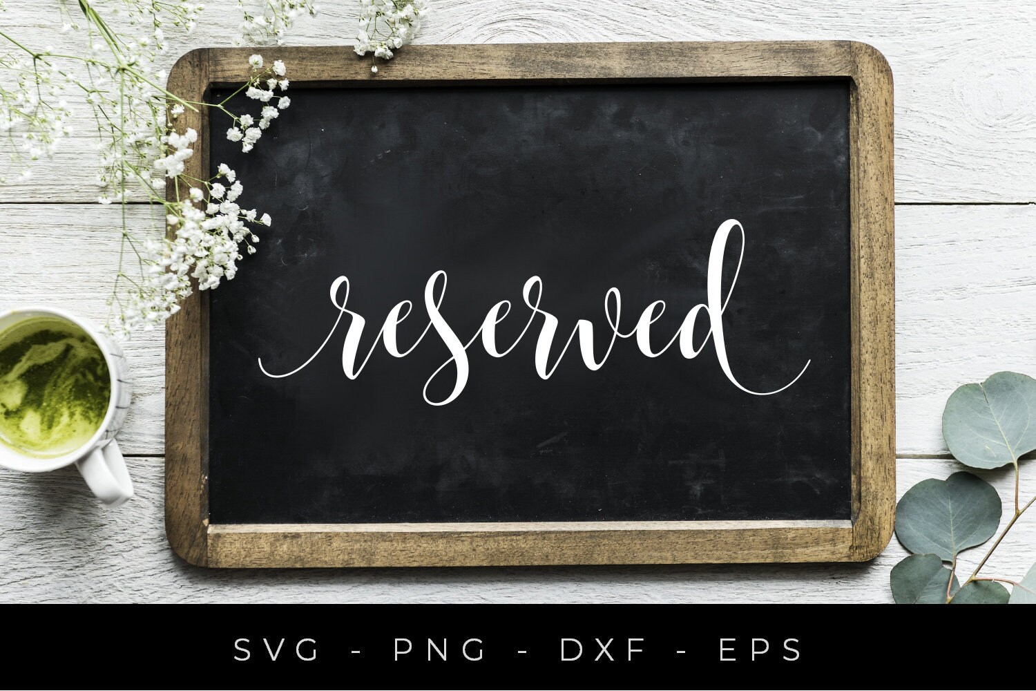 Reserved SVG Cutting File Wedding Sign SVG Cut Files - Etsy
