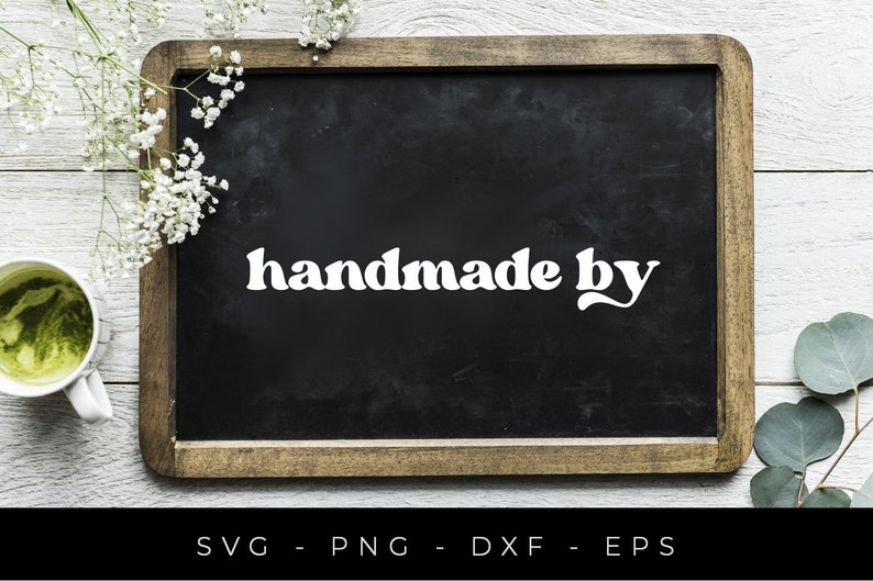 Handmade by SVG, Retro Cutting Files for Homemade Small Business - Etsy