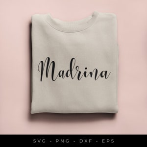 Madrina Svg, Padrino Svg, Godparents Cut Files, Spanish Cutting File ...