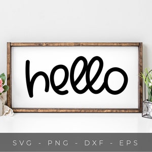 Hello SVG, Hello Cut File, SVG Files for Cricut, Hello Cutting File - Etsy