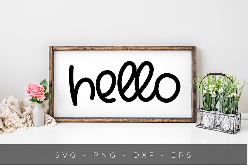 Hello SVG Hello Cut File SVG Files for Cricut Hello Cutting - Etsy